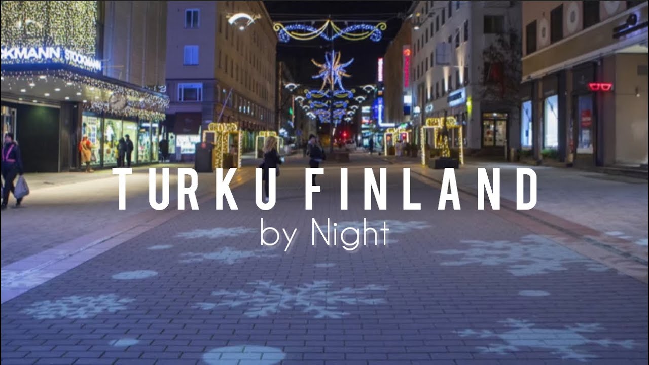 Turku Finland at Night - December 20, 2023 - YouTube