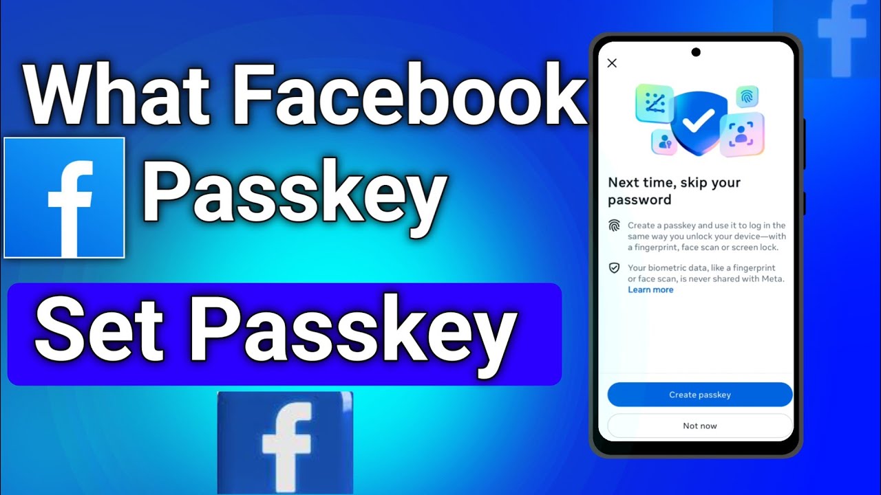 Facebook passkey kya hota hai | What is facebook passkey | How to set ...