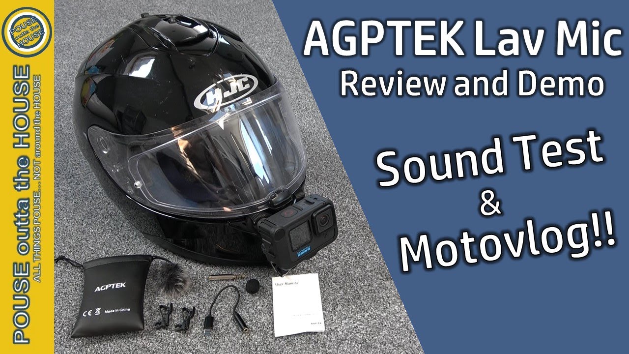 AGPTEK lavalier microphone sound test, review & demo with GoPro hero 10 ...