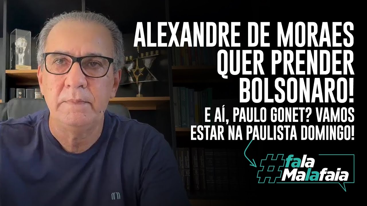 ALEXANDRE DE MORAES QUER PRENDER BOLSONARO! E aí, Paulo Gonet? Vamos estar na Paulista domingo ...