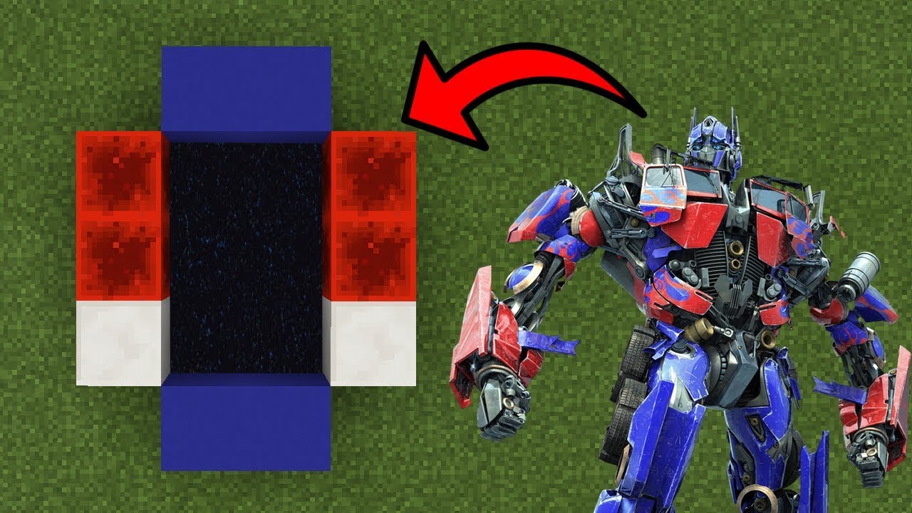 MCPE: How To Make a Portal to the Transformers Dimension - YouTube