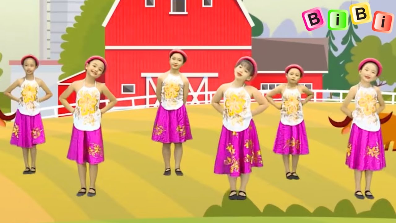 Nhạc Thiếu Nhi Múa Hát Sôi Động Cho Bé - Em Bé Quê - Cún Con - YouTube