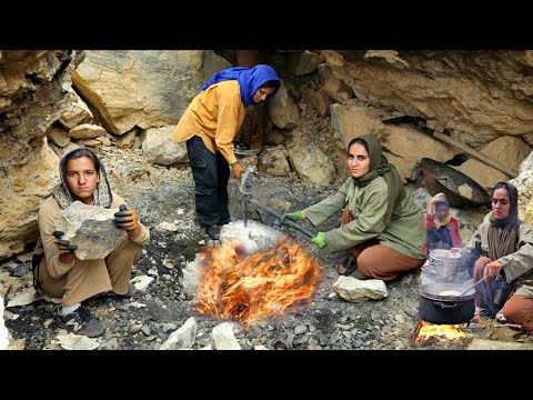 İranlı Göçebe Kızların Mağara Hayatı | Bir Dağ Mağarasının Yeniden İnşası ve Zagros Dağlarında Haya