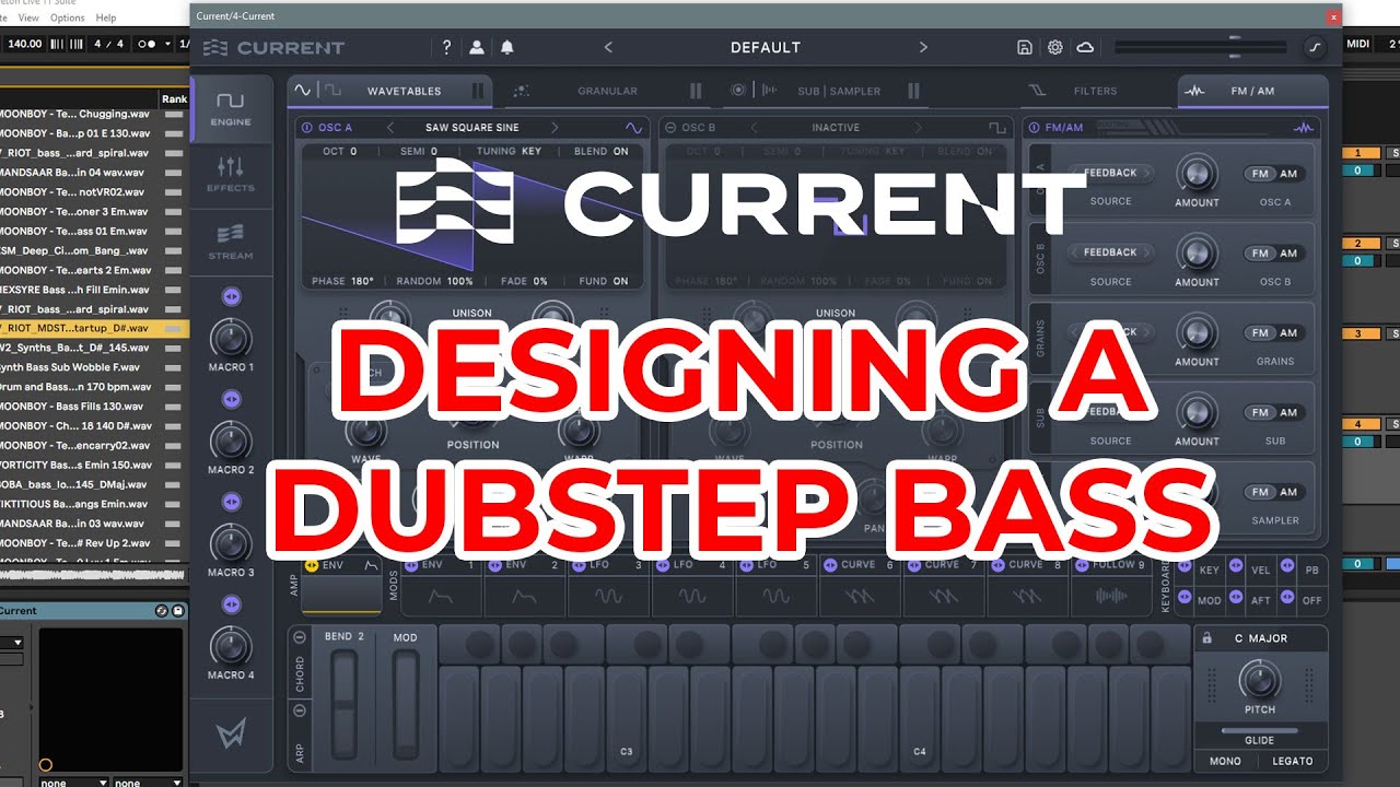 Dubstep Bass Design in CURRENT - YouTube