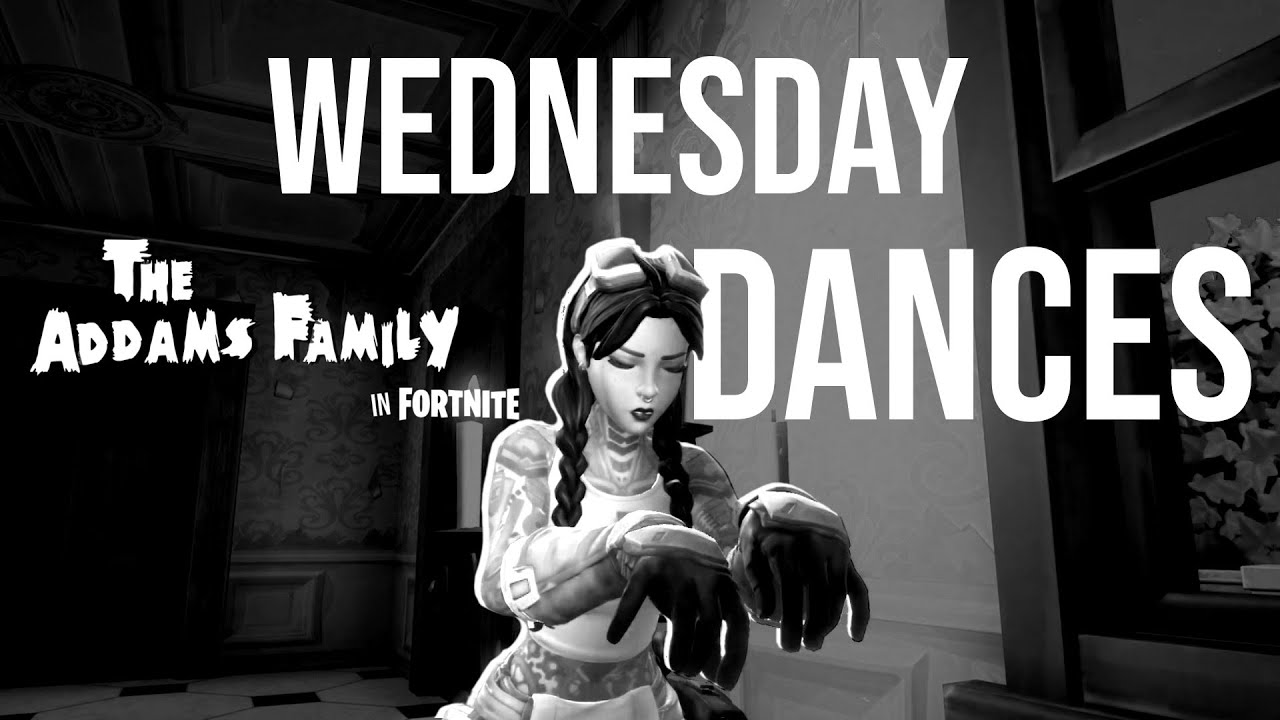 Wednesday Addams Dances With Morticia | The Addams Family In Fortnite ...