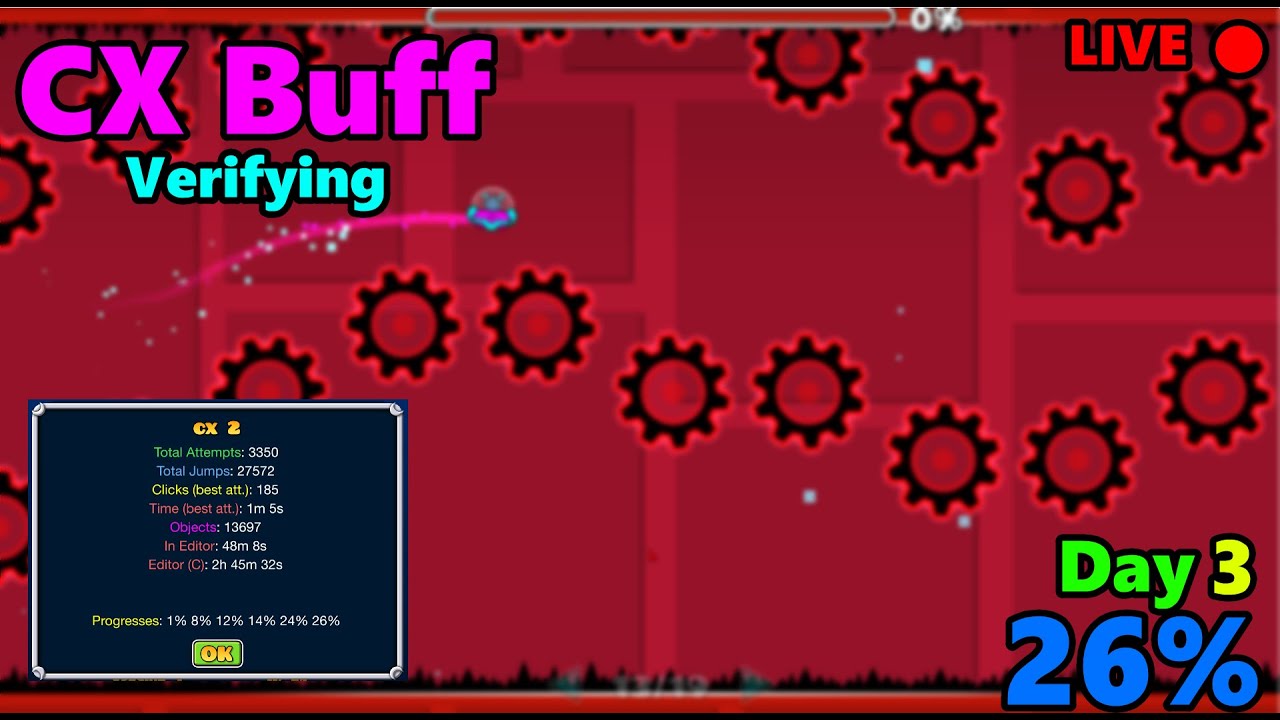 LIVE - Verifying CX Buff (26%) - YouTube