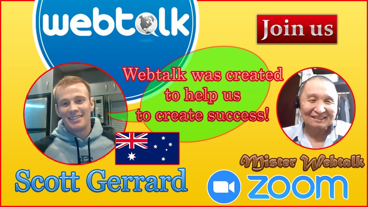 Scott Gerrard. A successful Webtalker. - YouTube