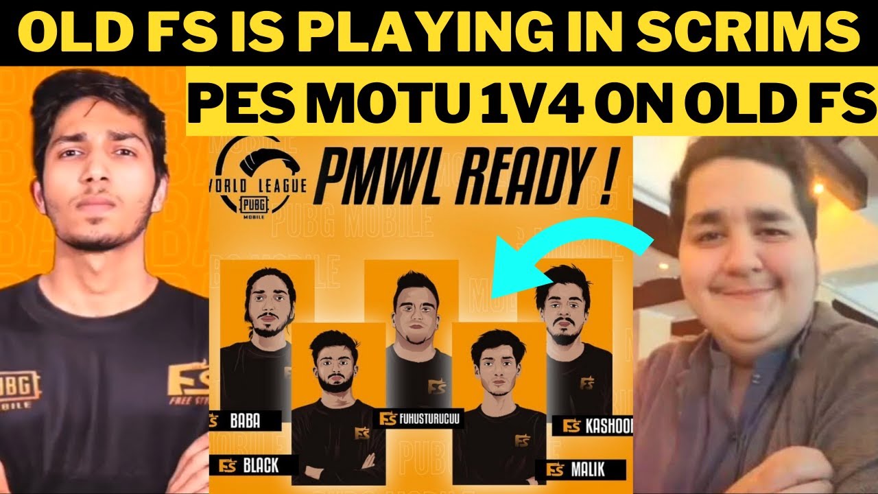 Pes Motu 1v4 on OLd FS | Old Fs was playing in scrims | Esports ...
