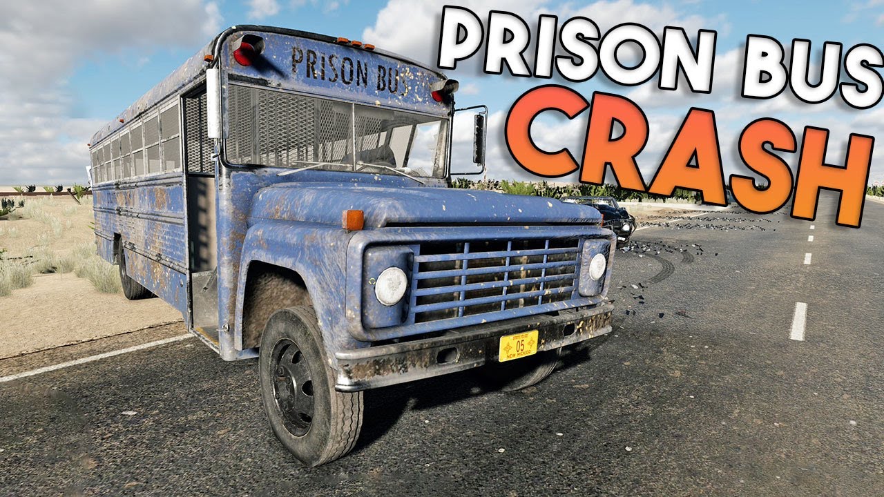PRISON BUS Roll Over CRASH! Prison Break Gone Wrong? - Accident - YouTube