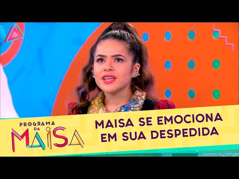 Maisa se emociona em sua despedida (31/10/20)
