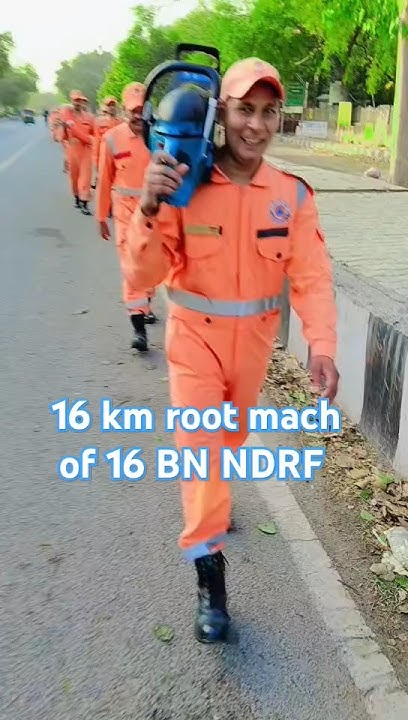 16 km root mach practice of 16 bn NDRF dwarka New Delhi.🇮🇳🇮🇳🔥💥🚶🏃🧎#shortsfeed #shorts #rootmarch# ...