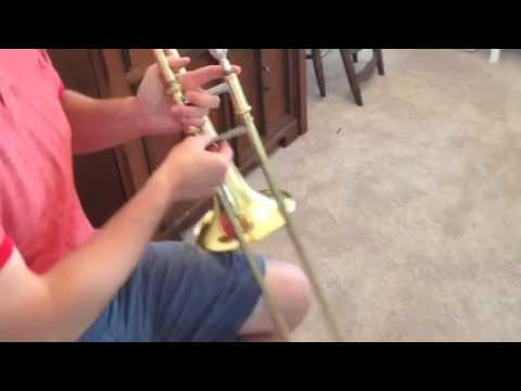 Trombone Hand Position and First Note - YouTube
