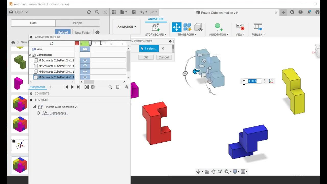 Puzzle Cube Part 2 Exploded View and Parts List - YouTube