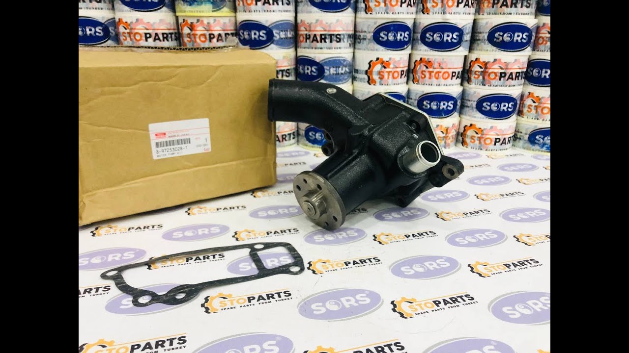 WATER PUMP 8-97253028-1, 8972530281 FOR ISUZU (GENUINE) - YouTube