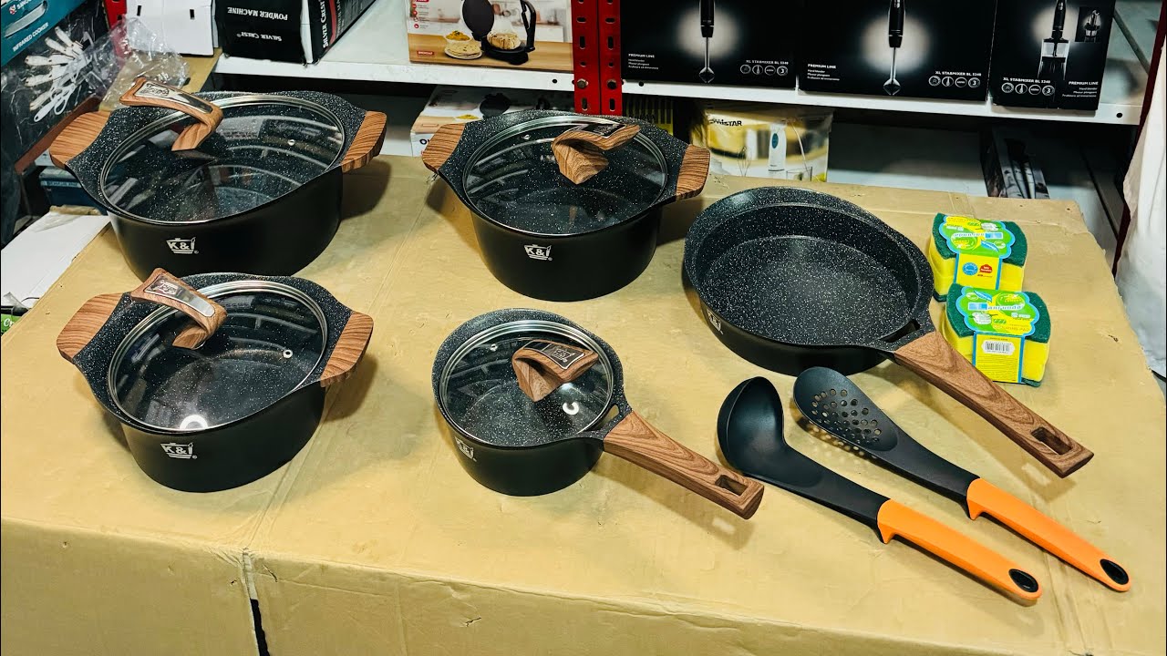 Germany Granite 11pcs Cookware Set - YouTube