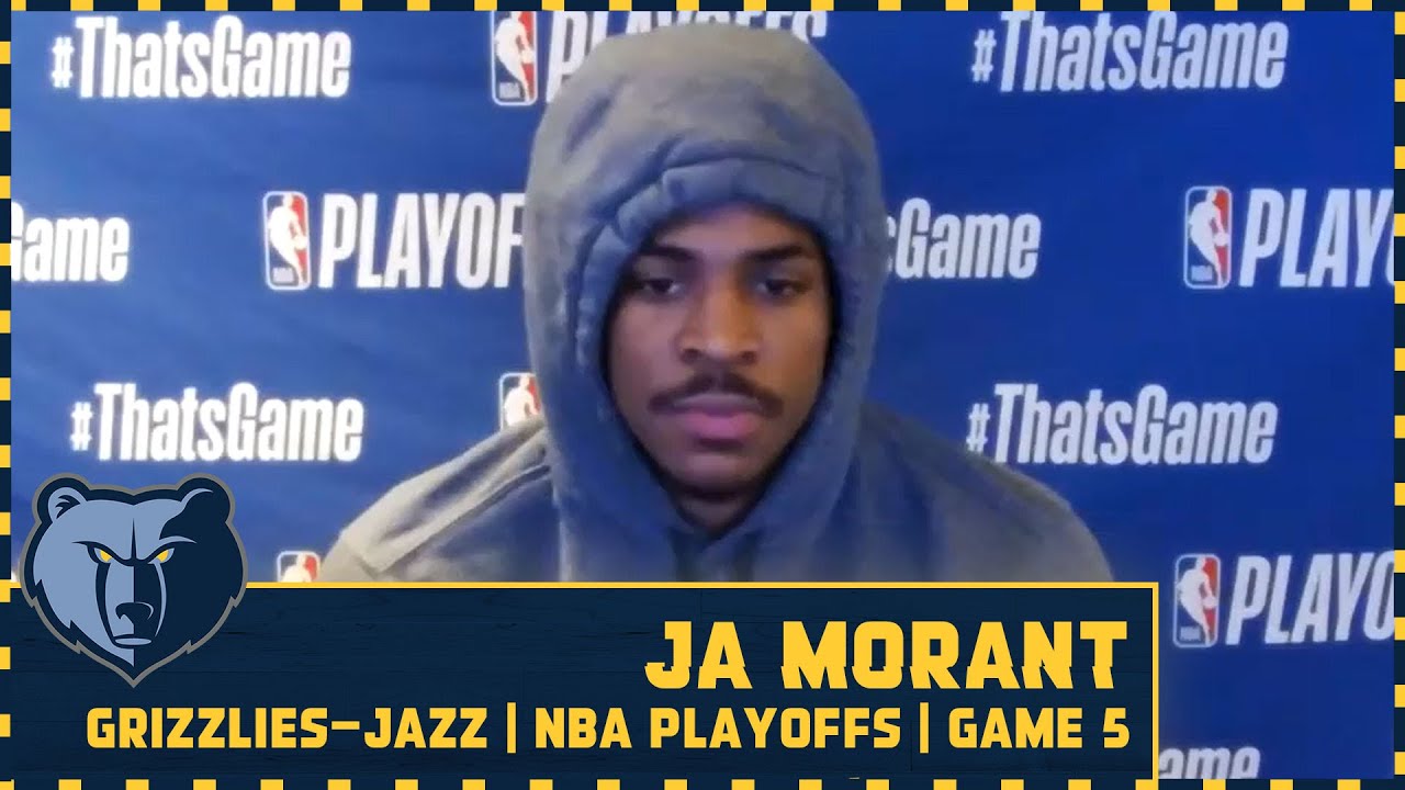 MEM@UTA: Ja Morant Postgame Locker Room Interview - Game 5 - NBA ...