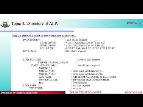 4 1 STRUCTURE OF ALP - YouTube