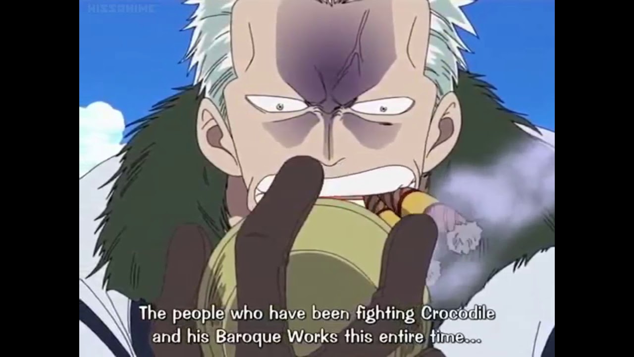 One Piece Scene : smoker backup luffy at alabasta - YouTube