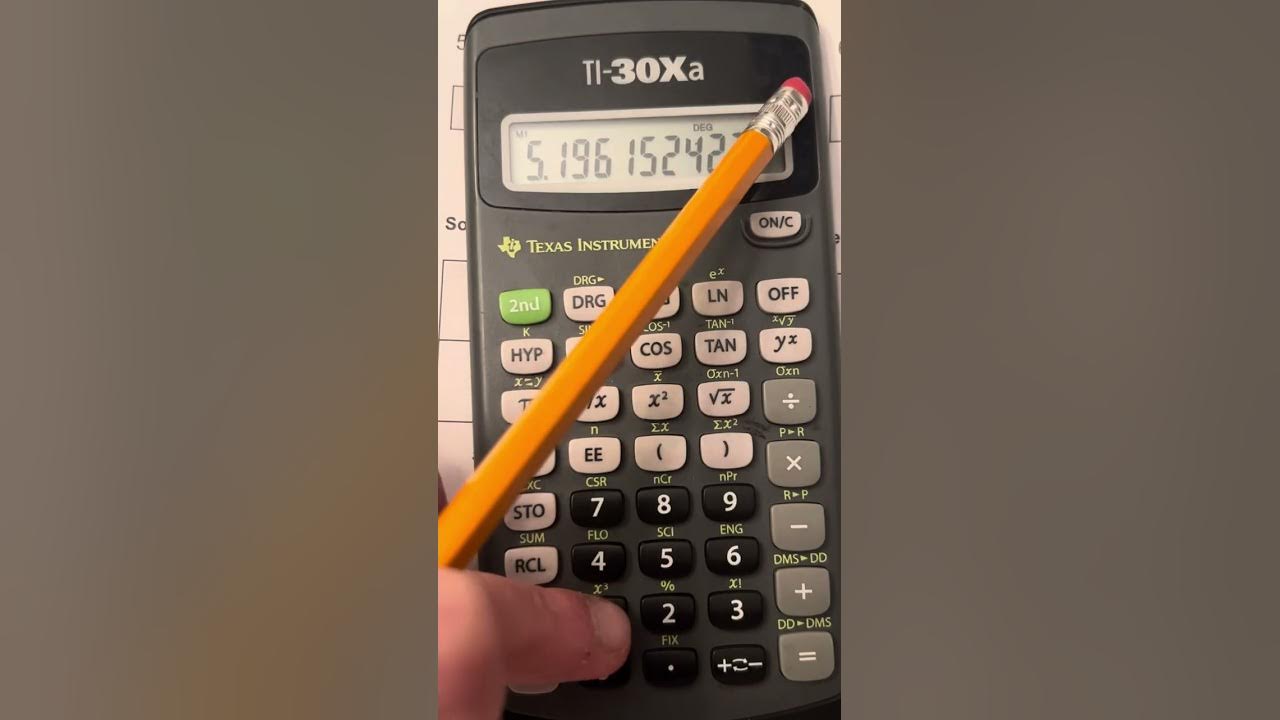 Calculating squares and square root roots on a calculator - YouTube