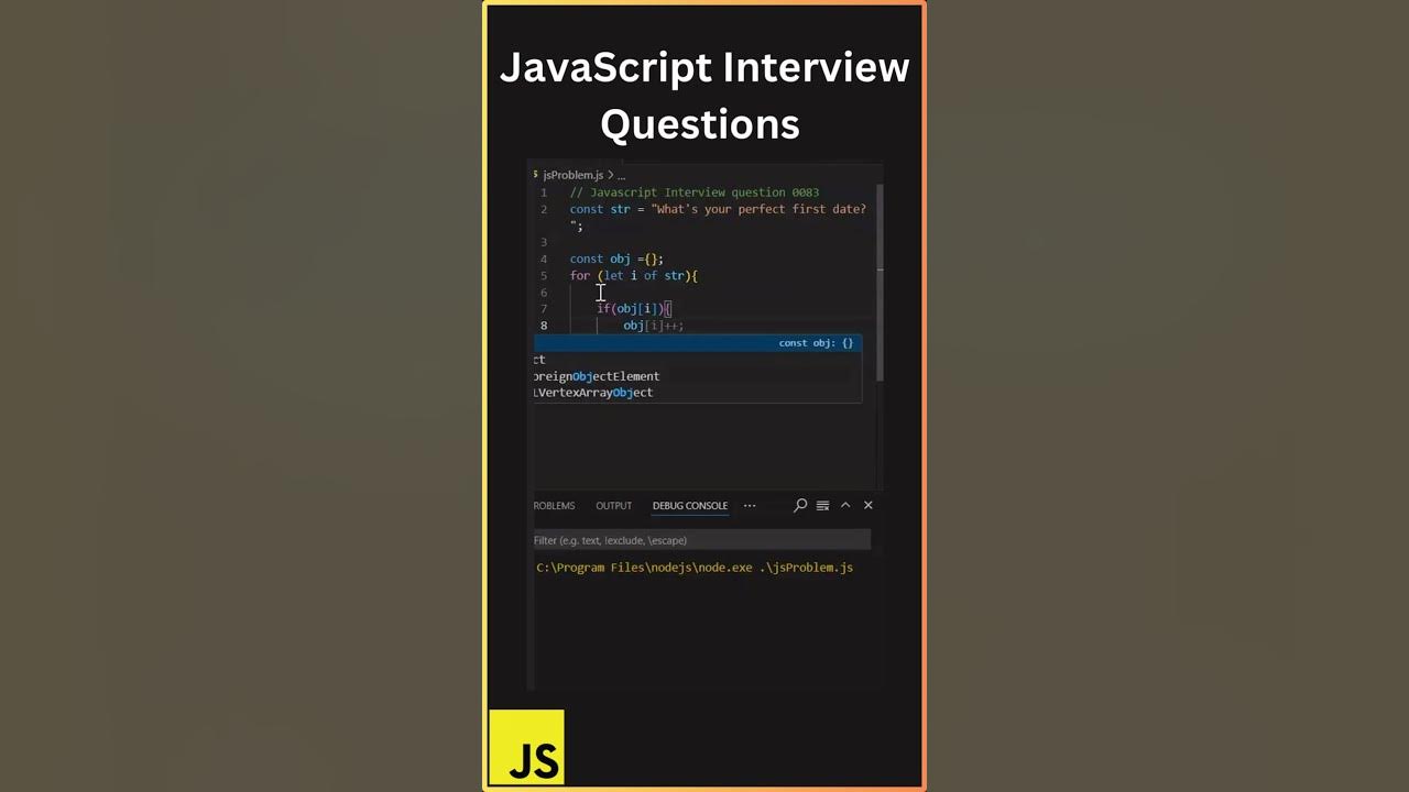 Tricky Javascript Interview Question 0083 Javascript Coding Youtube