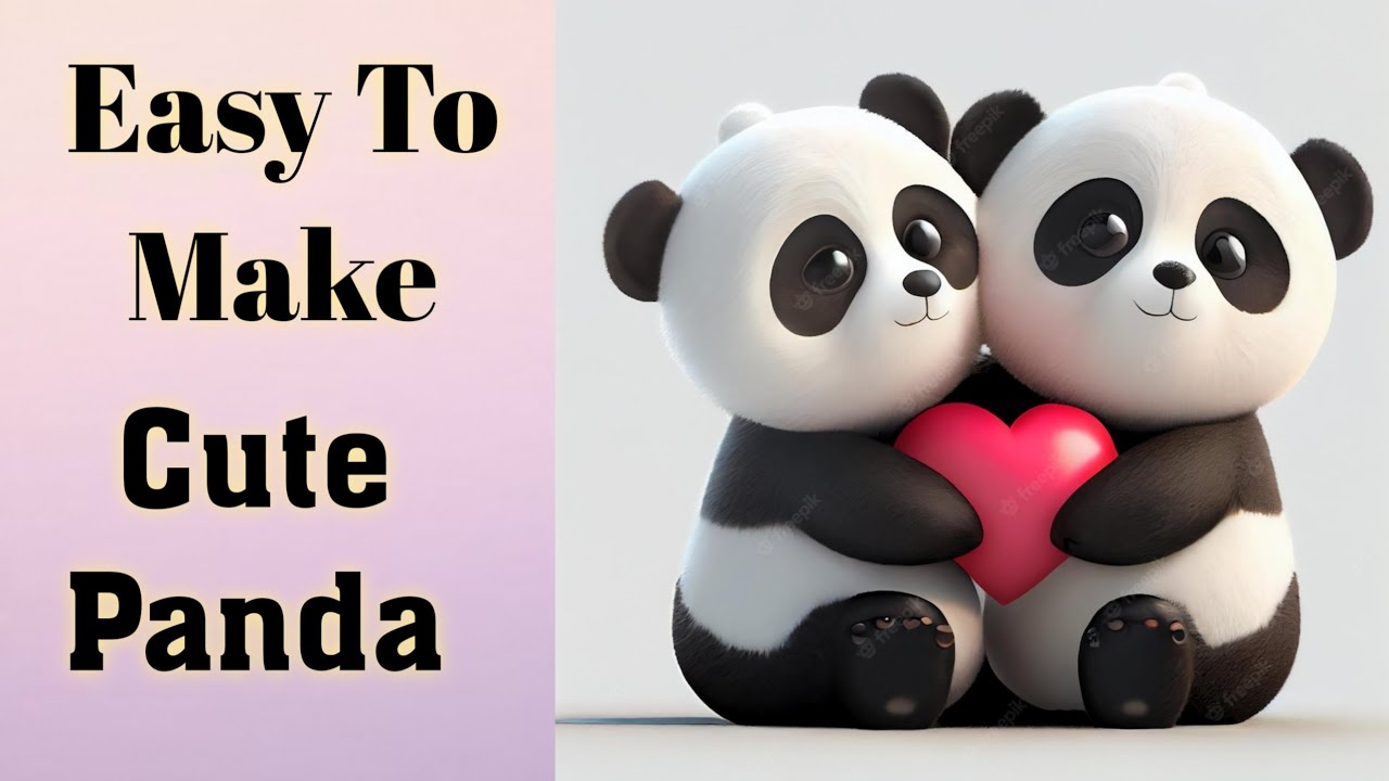 How To Make a Clay Panda/DIY Valentine's Day Craft Ideas/ Craft Ideas ...