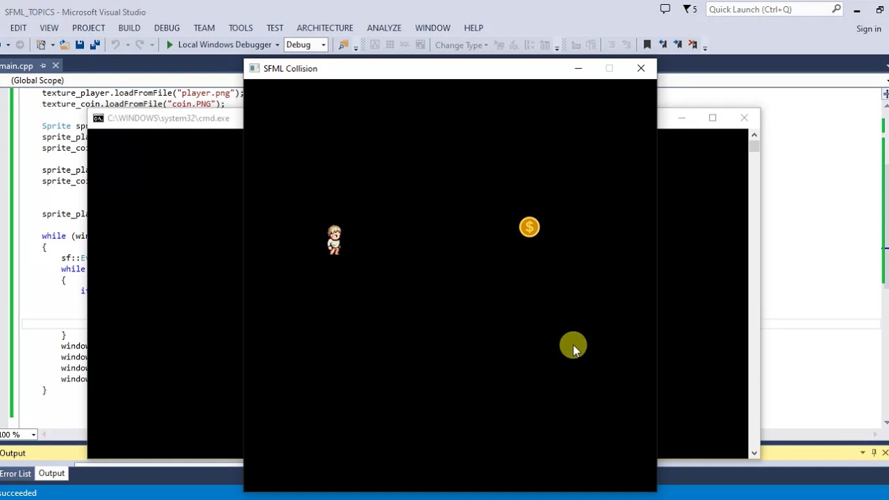 Collision Sfml C Collect Coins Youtube