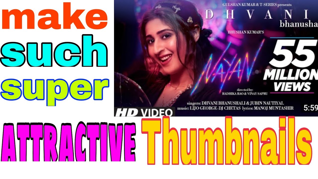 How to make a very attractive tumbnail for youtube vedios - YouTube
