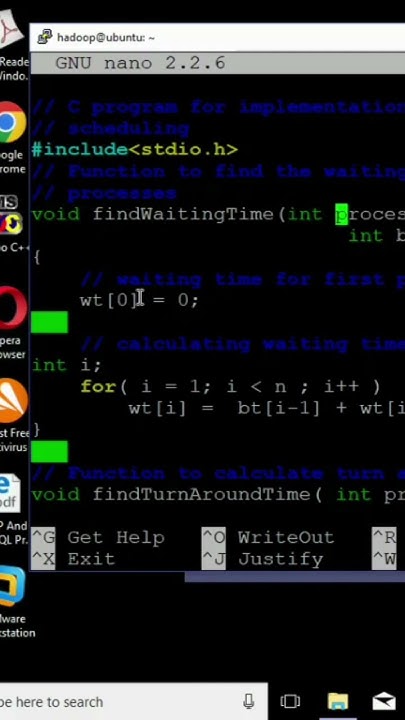 how to apply FCFS algorithm in c program using Linux - YouTube