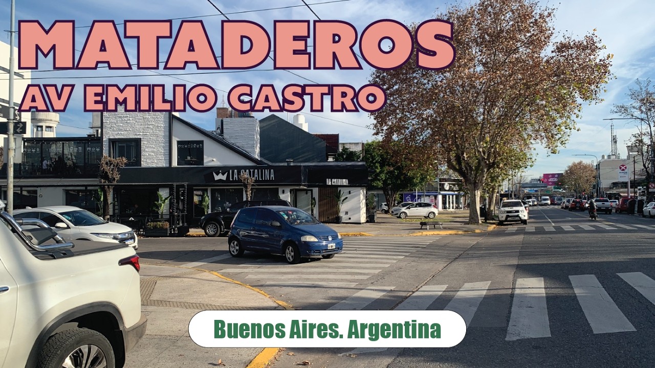 Autum Walk In Mataderos. Buenos Aires. Avenida Emilio Castro. Argentina. - YouTube