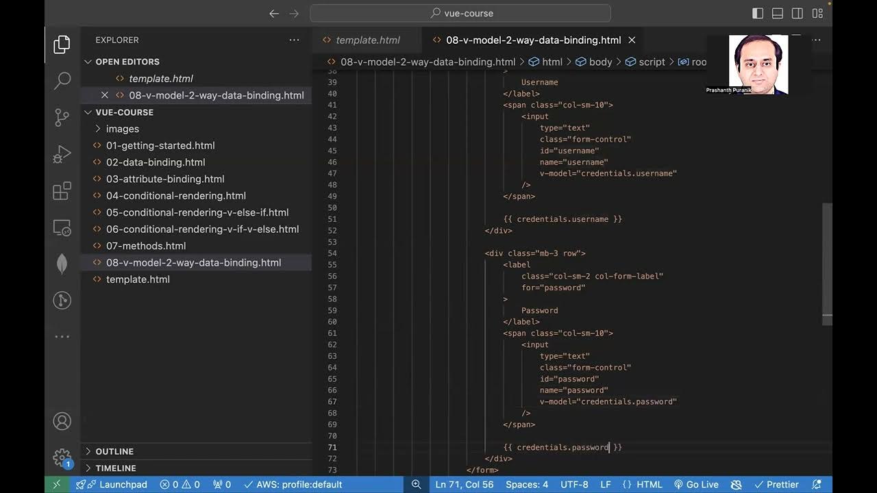 11 v model 2 way data binding - YouTube