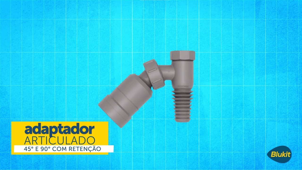 Adaptador Articulado 45° e 90° com Retenção - YouTube