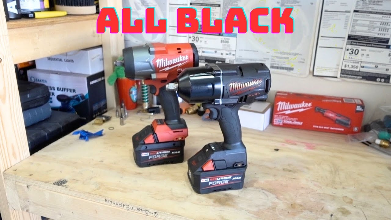 All Black Milwaukee Impact Wrench - YouTube