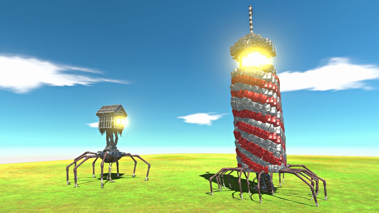 Lighthouse Monster vs House Head in ARBS - YouTube