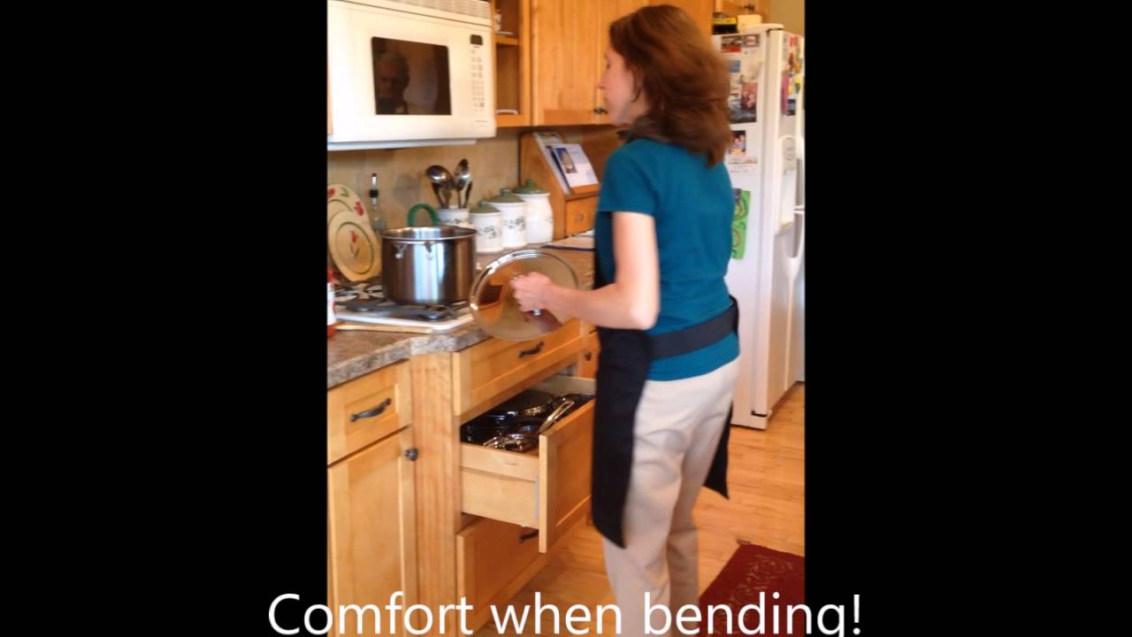 No Tie Apron in Kitchen - YouTube