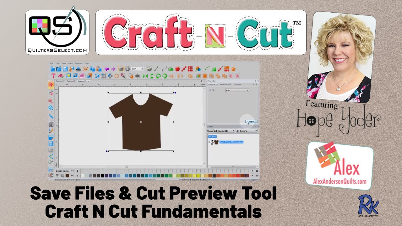 Save Files & Cut Preview Tool - Craft N Cut Fundamentals - YouTube
