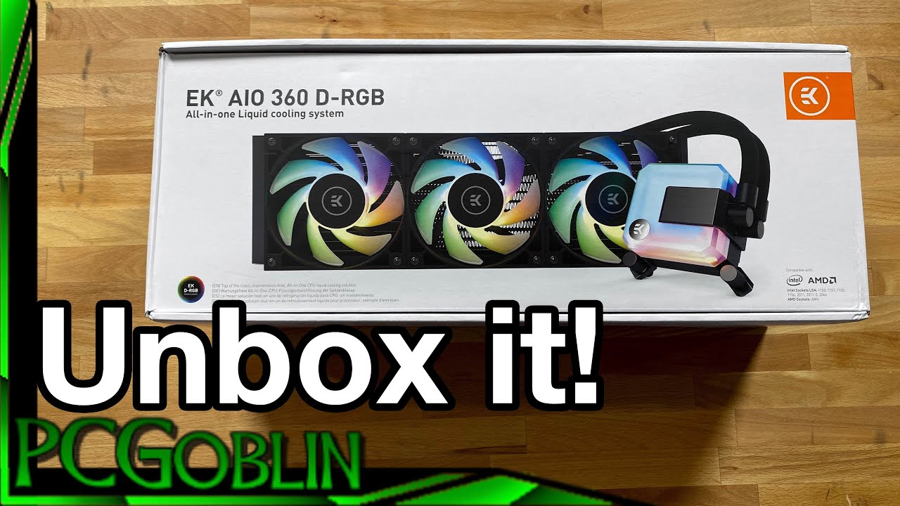 Unboxing the EKWB all in one liquid cooler EK-AIO 360mm - YouTube