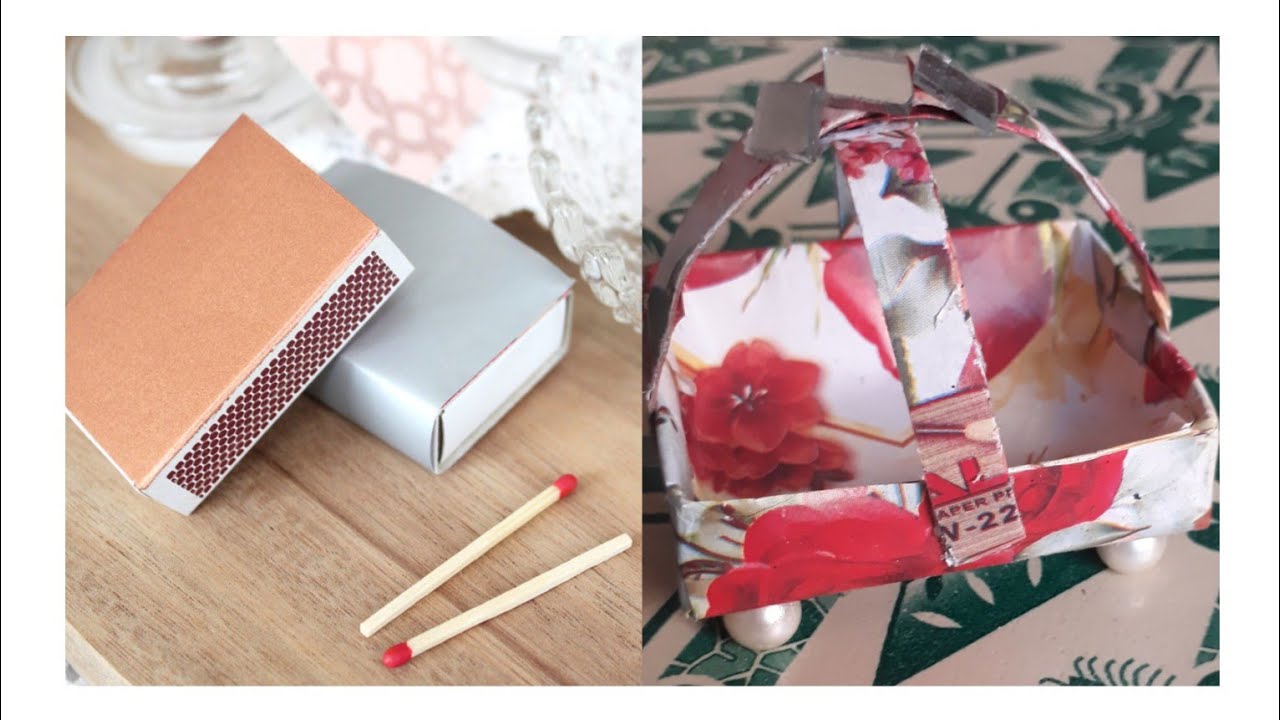 Empty match box reuse craft idea - YouTube