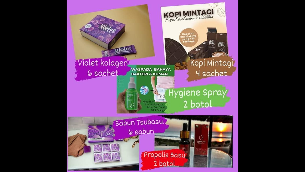 Tanpa infus pemutih hanya denga konsumsi violet colagen drink kulit ...