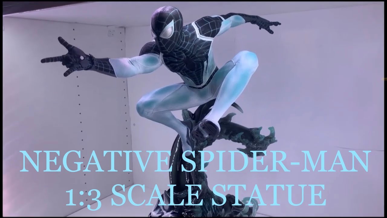 1:3 PCS SPIDER-MAN PS4 NEGATIVE SUIT EXCLUSIVE STATUE - YouTube