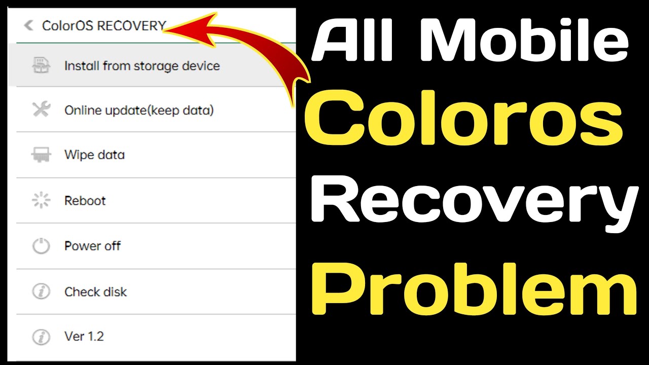 Coloros Recovery Oppo | Oppo Coloros Recovery Problem | Coloros ...