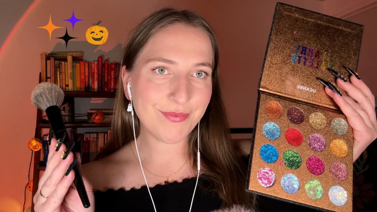 ASMR Doing Your Halloween Makeup👻 Personal Attention Roleplay🔮 - YouTube