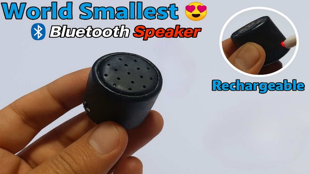 World’s Smallest Bluetooth Speaker! 😲 | Mini Speaker DIY at Home - YouTube