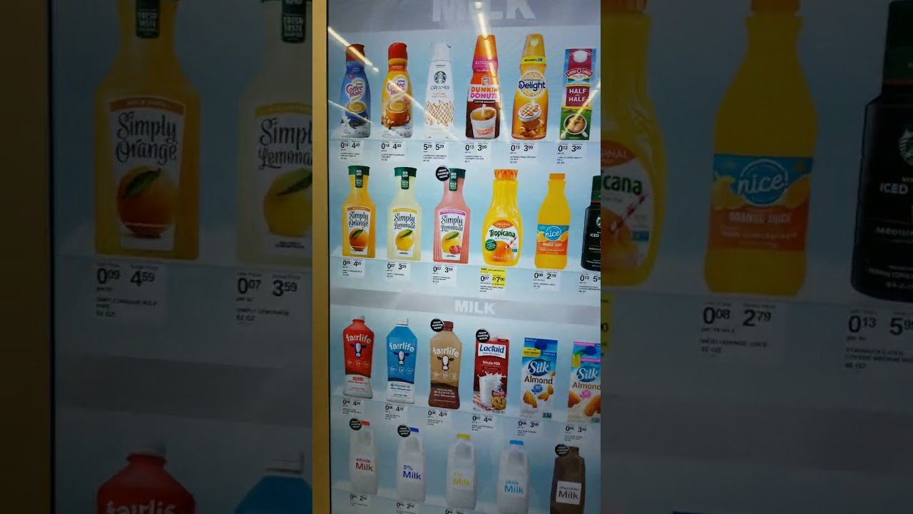 LCD cooler door display at Walgreens - YouTube