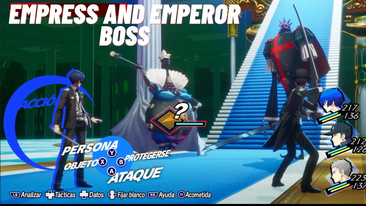 PERSONA 3 RELOAD - EMPRESS AND EMPEROR ARCANA BOSS - YouTube