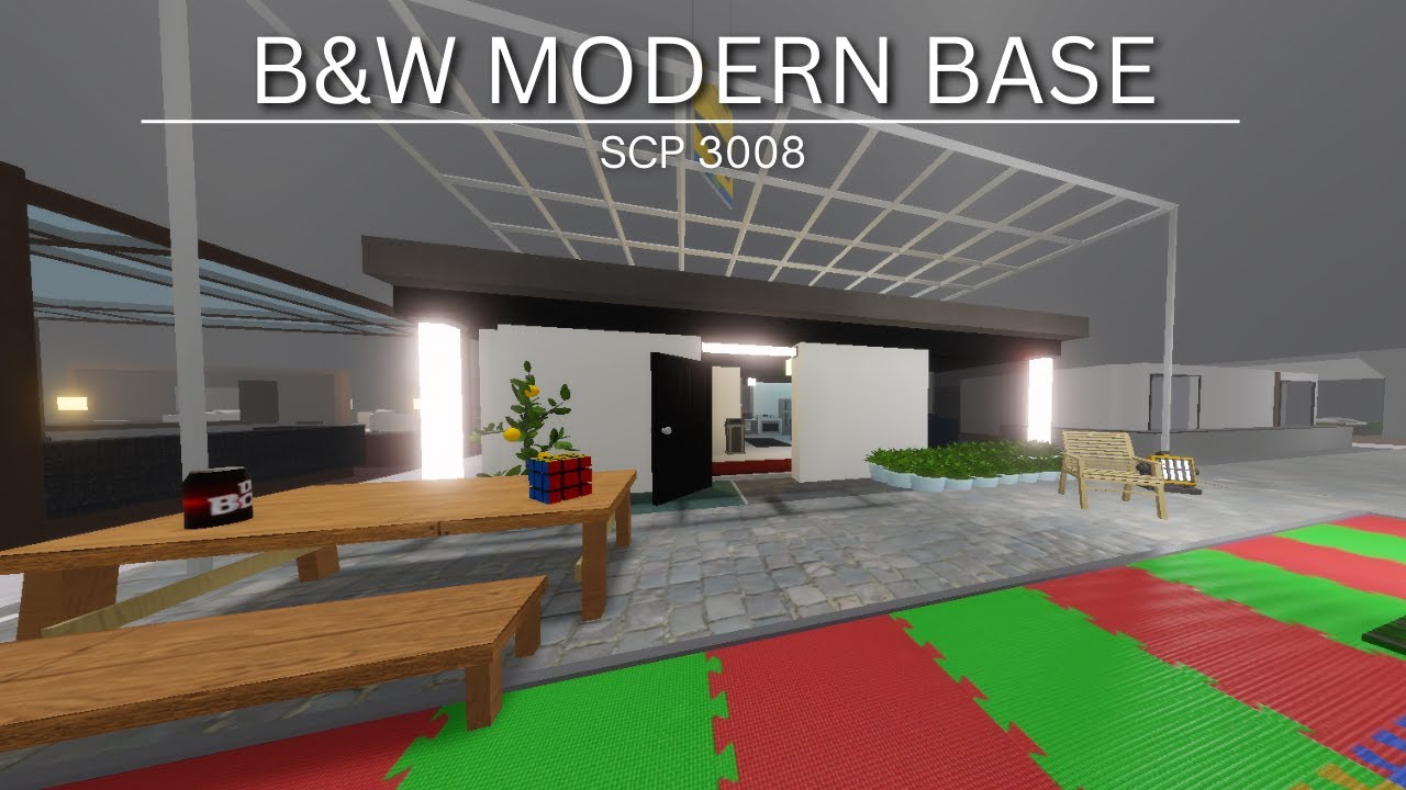 BLACK AND WHITE MODERN BASE! | Roblox SCP 3008 - YouTube