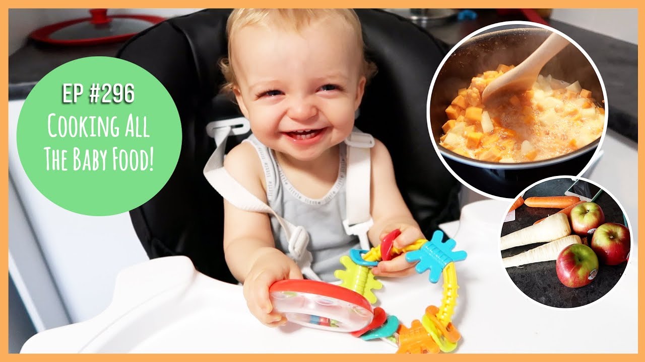 COOKING ALL THE BABY FOOD! // Ep #296 *Australian Family Vlog* - YouTube