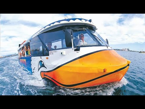 Swimming Bus GoldCoast Australia 🇦🇺 | Road and Water | Bus and Boat ...
