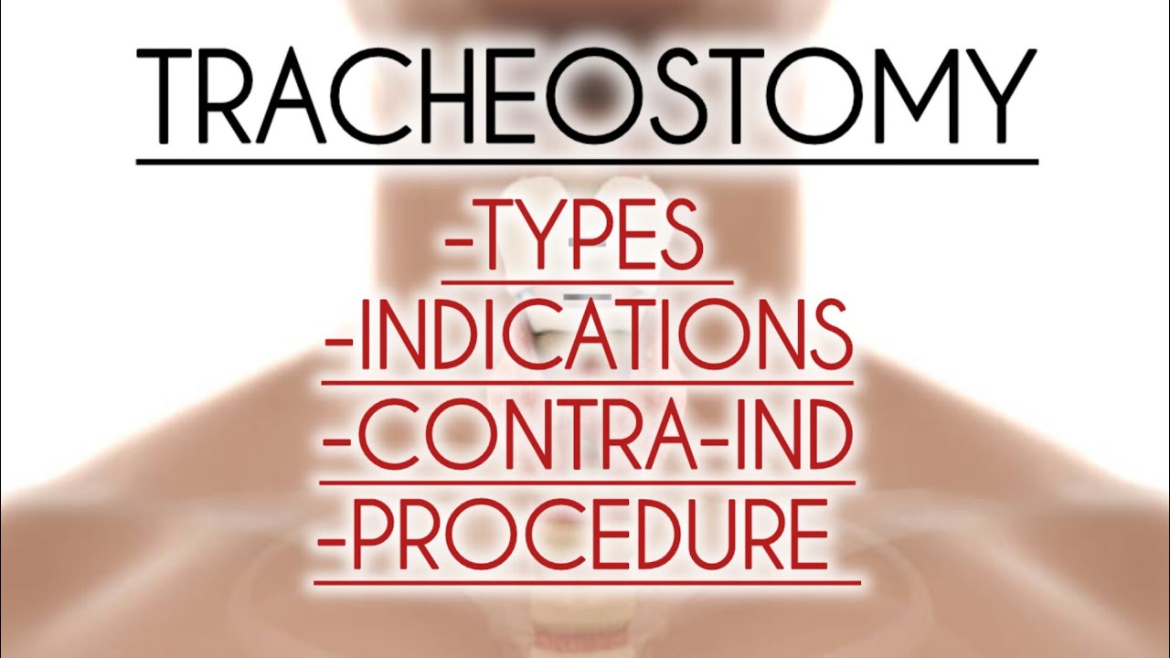 TRACHEOSTOMY |TYPES, PROCEDURE, INDICATIONS, CONTRAINDICATIONS| - YouTube