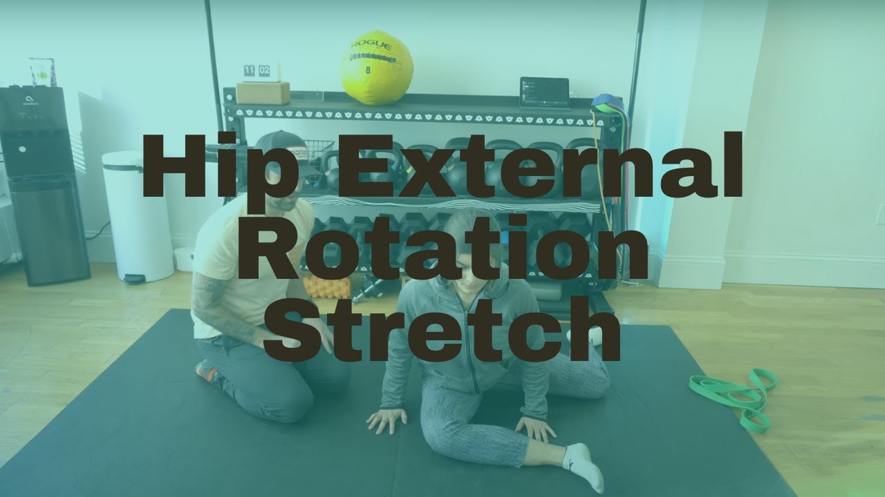Hip External Rotation Stretch - YouTube