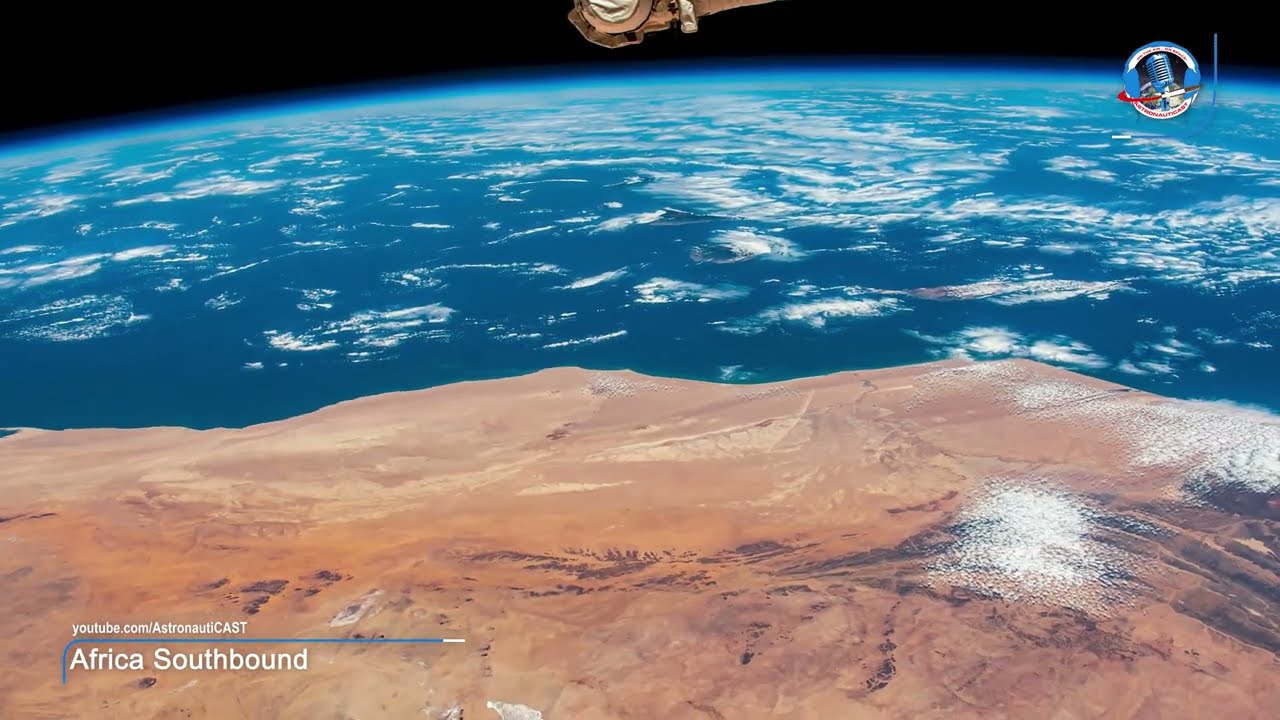 ISS Timelapse - Africa Southbound (25 June 2022) - YouTube